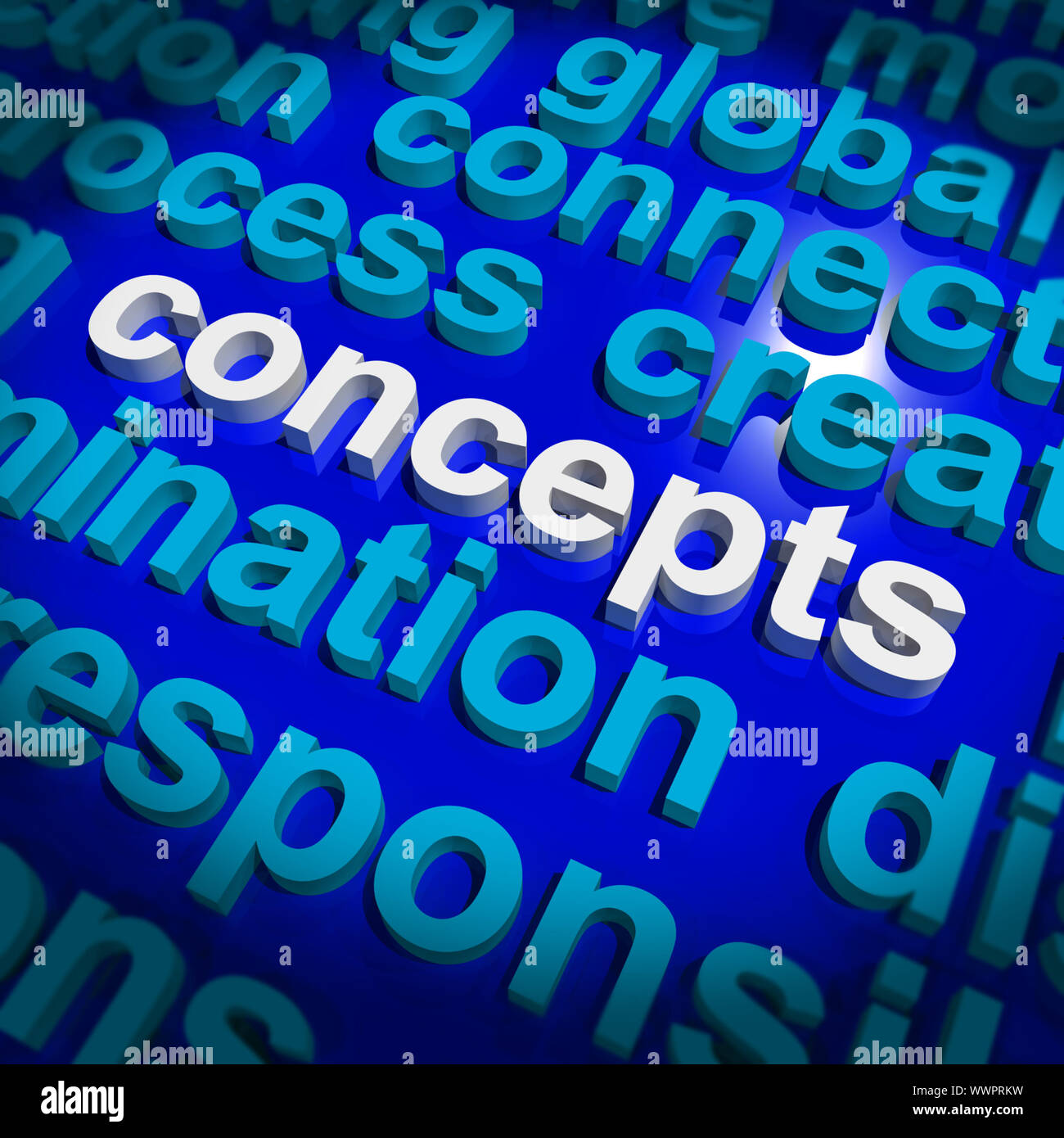 Concepts Word Shows Ideas Thinking And Creativity Stock Photo - Alamy