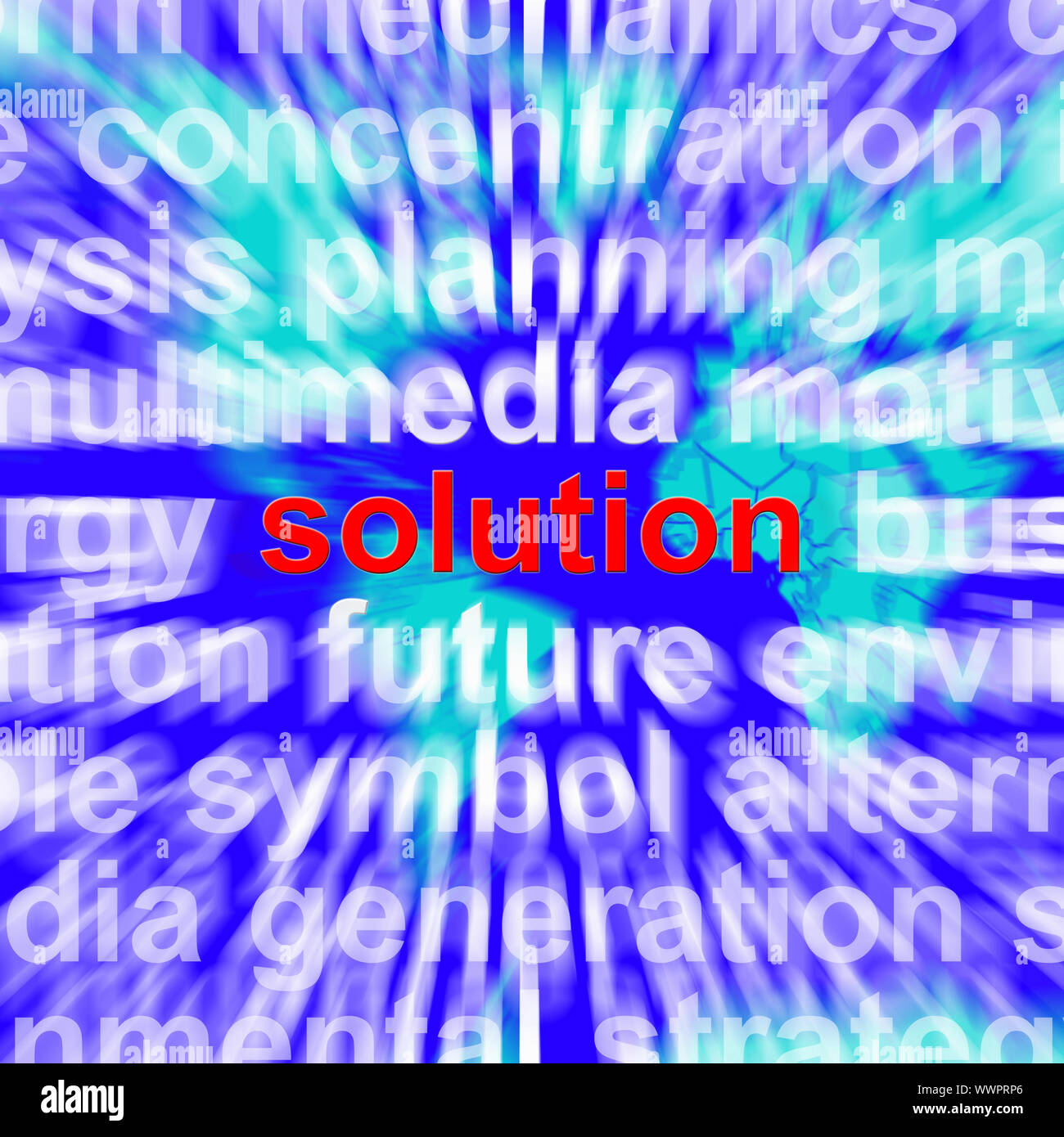 Solution Word Showing Success Acheivement And Strategies Stock Photo ...