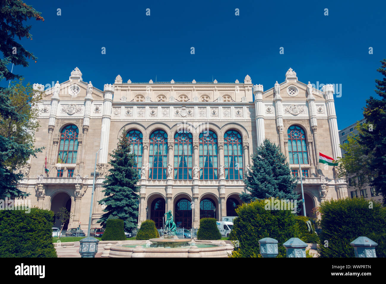 Statue fountain vigado pest concert hall hi-res stock photography and ...
