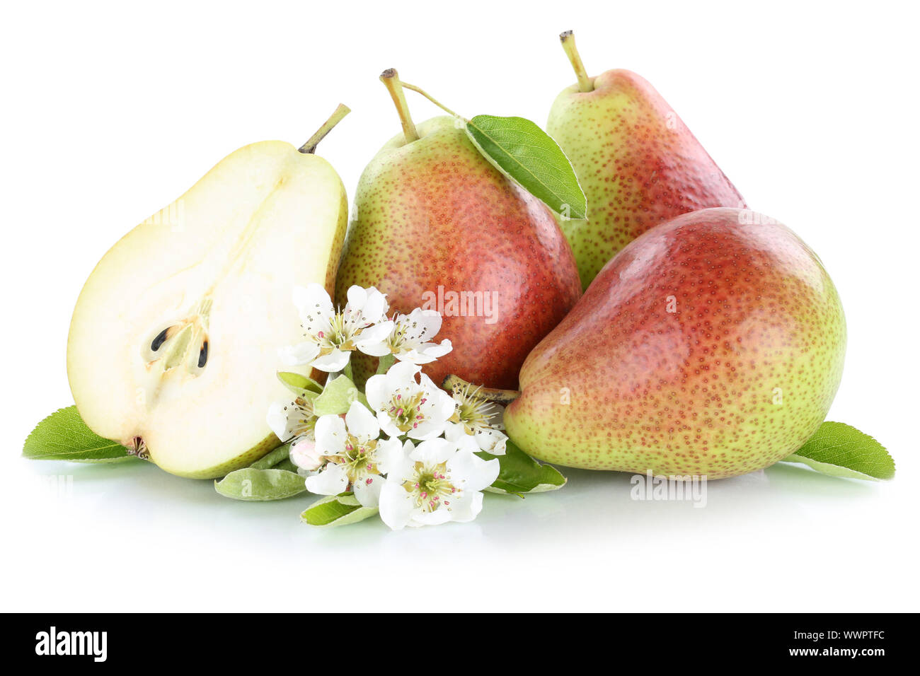 pear pear pear cut fruit fruit crop crop isolated isolated Stock Photo ...