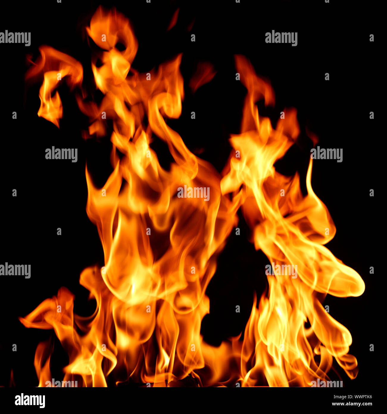 fire flame close up on black background Stock Photo - Alamy