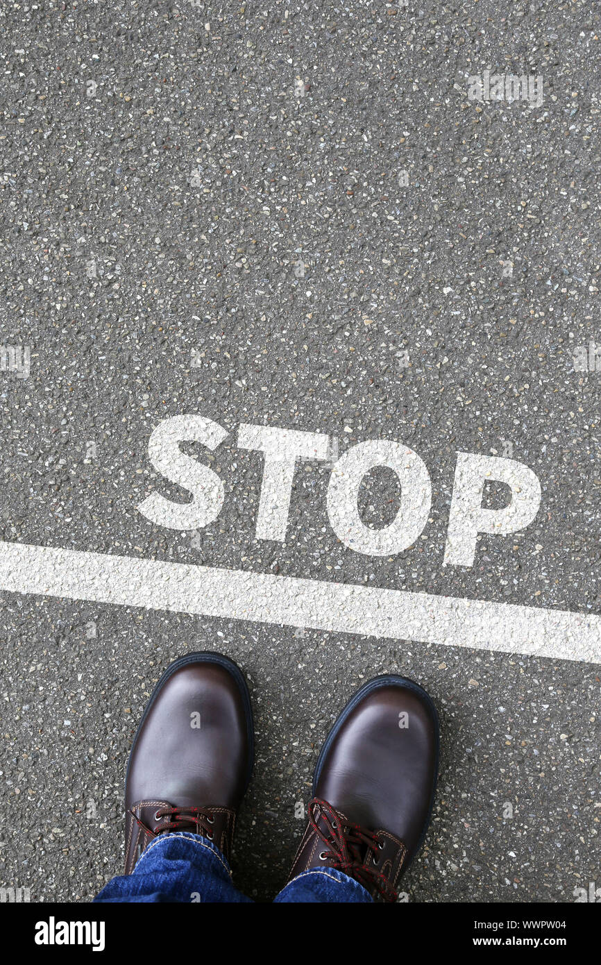 Stop stop wait business concept Stock Photo - Alamy