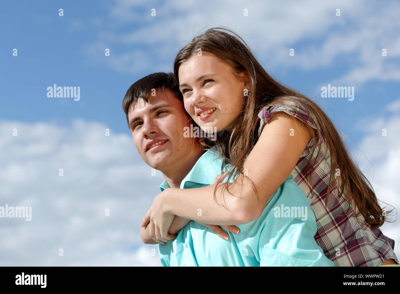 love hug of two lowers Stock Photo - Alamy