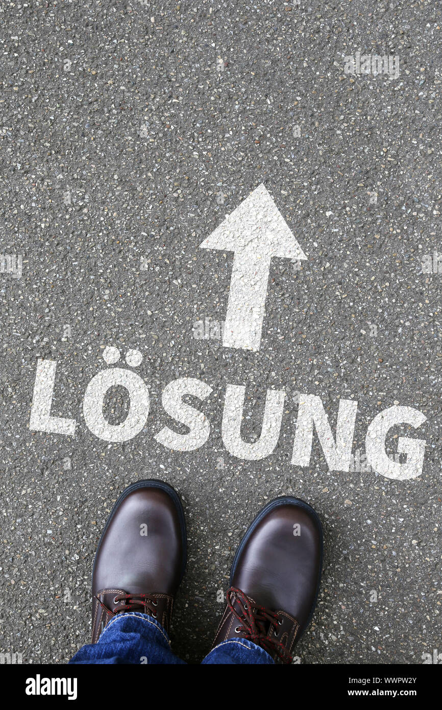 Business Concept with Solution for Problem Success Stock Photo - Alamy