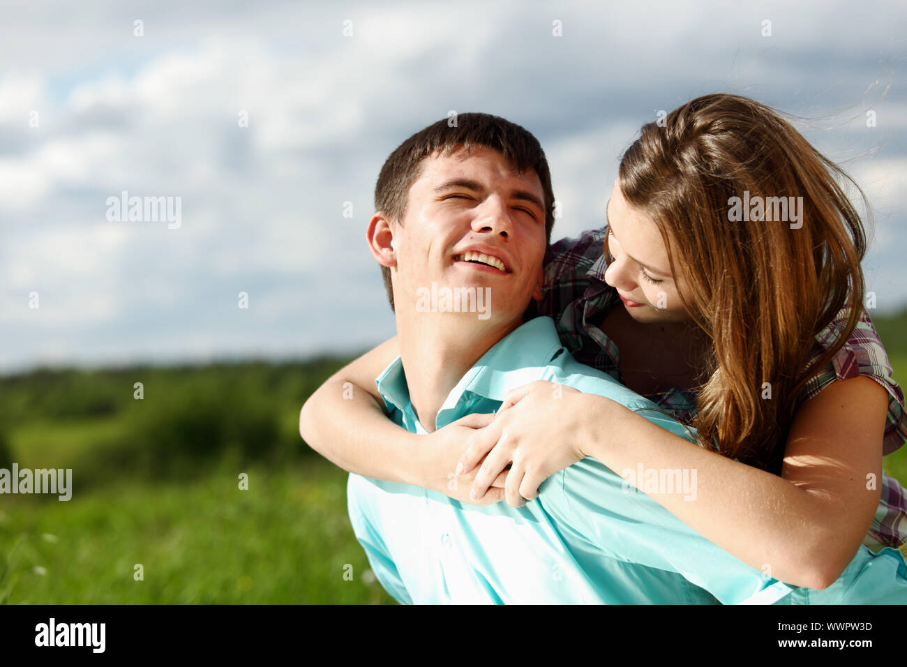 love hug of two lowers Stock Photo - Alamy