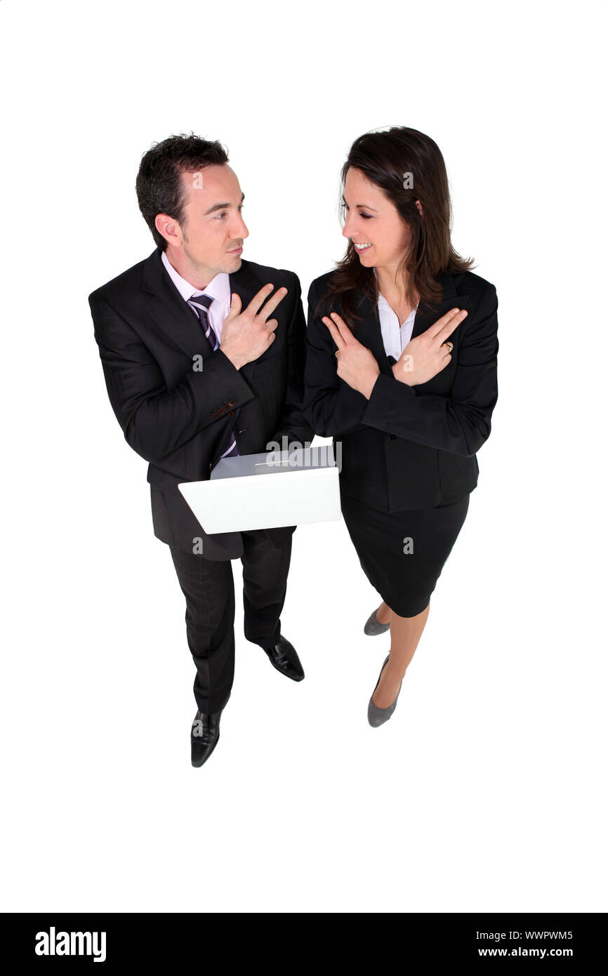 Determined and competitive business people Stock Photo - Alamy