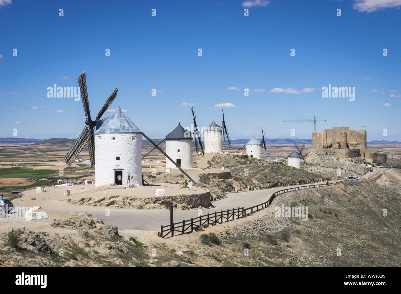 Medieval, cereal mills mythical Castile in Spain, Don Quixote ...