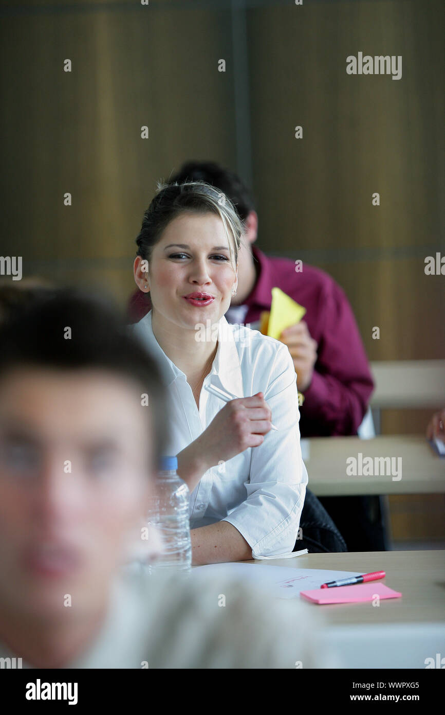 Students in an exam hall Stock Photo - Alamy