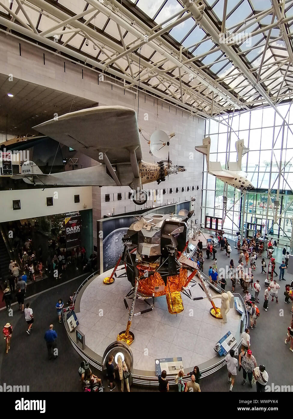 Washington DC, USA - June 6th 2019: Spirit of St Louis airplane, Lunar ...