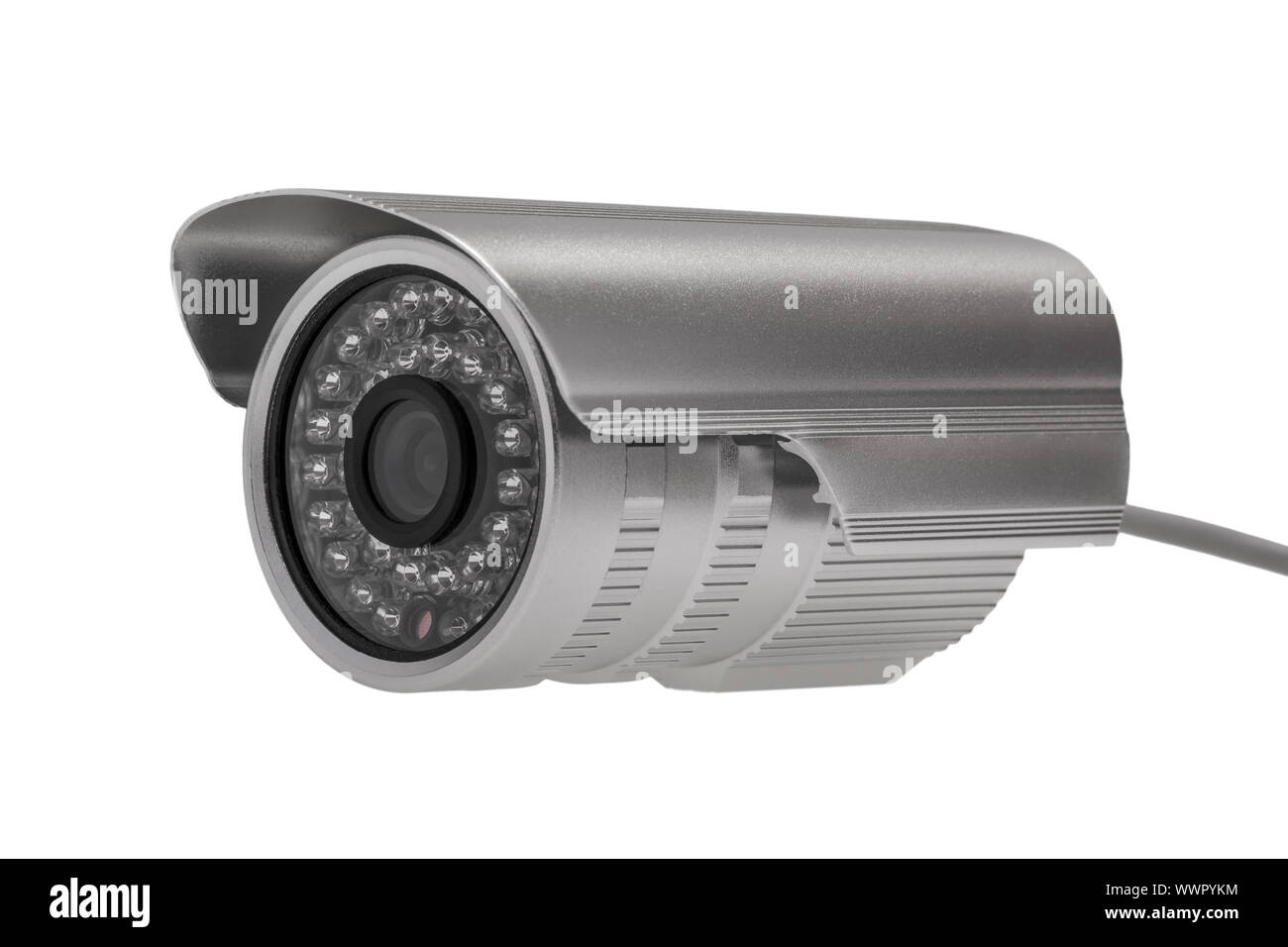 External security surveillance camera with night vision LED backlight ...