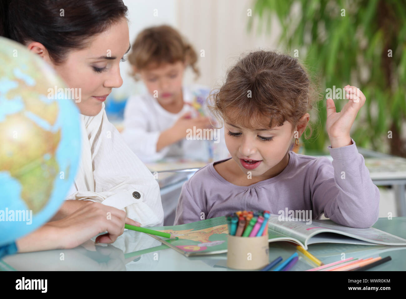 In the classroom Stock Photo - Alamy