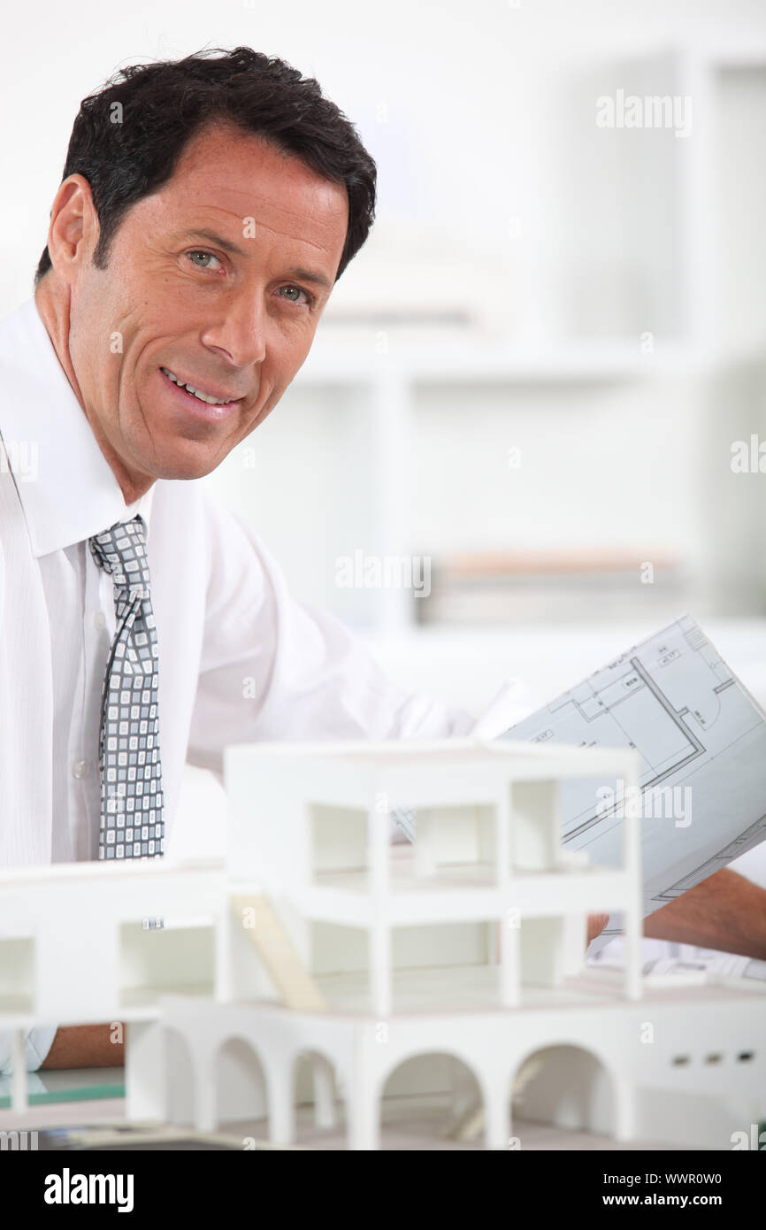 portrait of an architect Stock Photo - Alamy