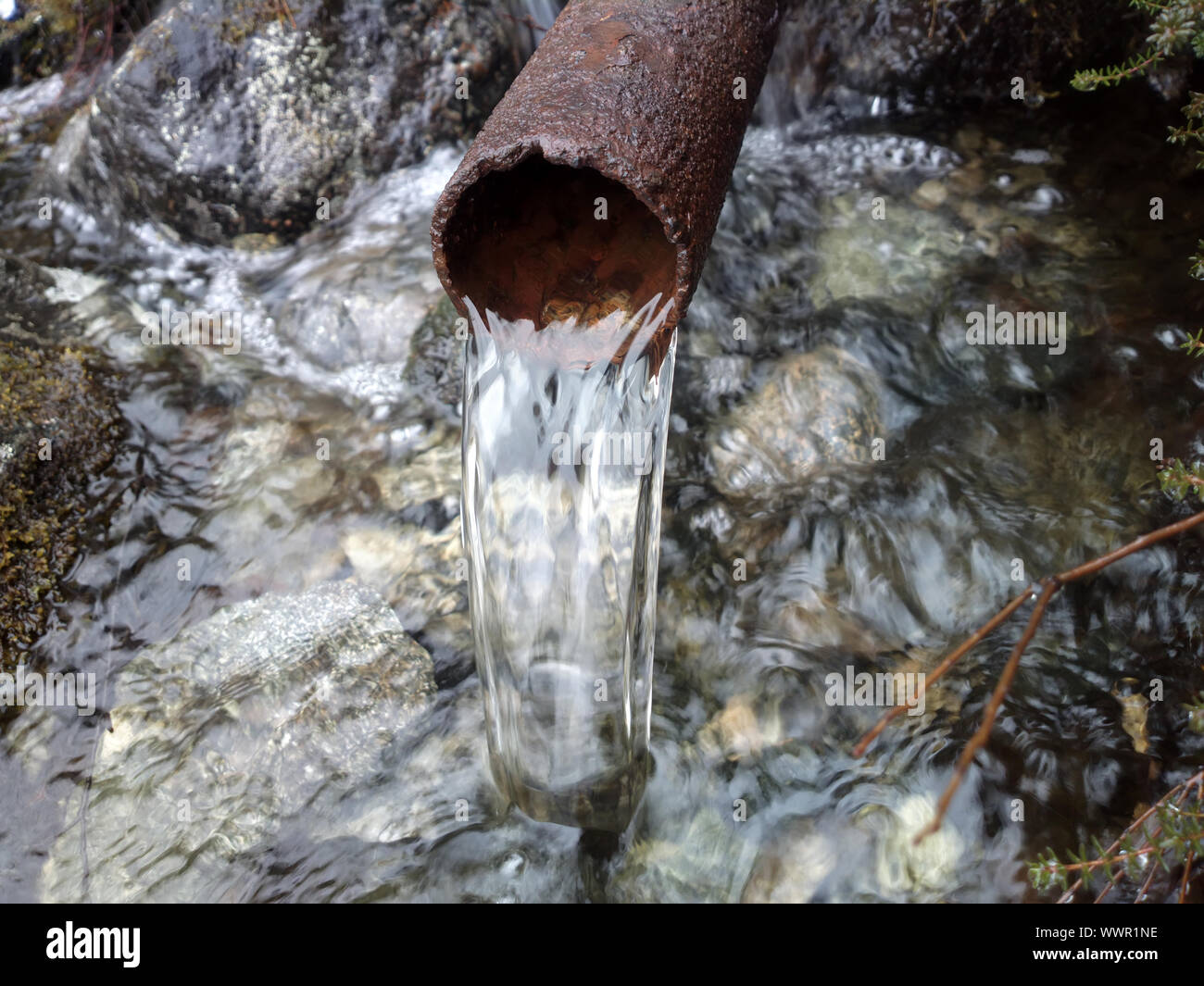 water unfit rusty tubing pipe Stock Photo - Alamy