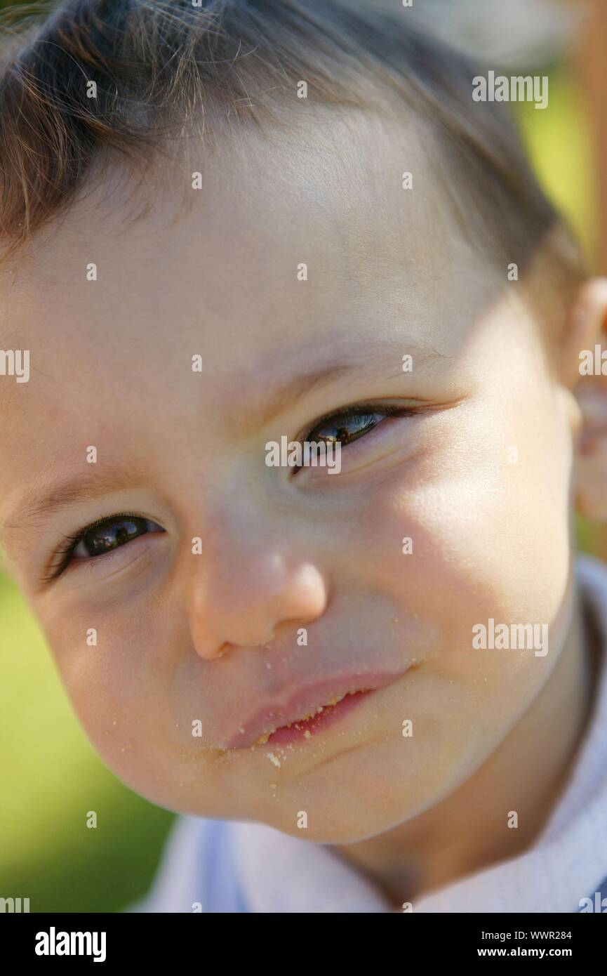 Baby in the sunshine Stock Photo - Alamy
