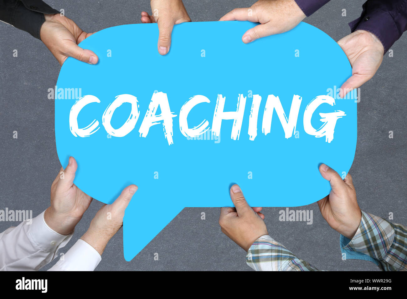 group people holding coaching consulting training personnel workshop ...