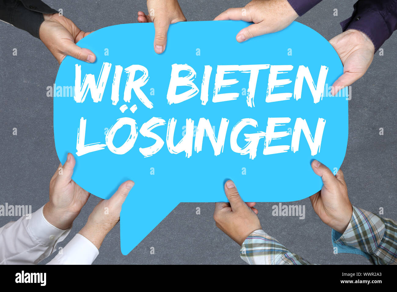 Group People Hold We Provide Solutions Solutions Solutions for Problem ...