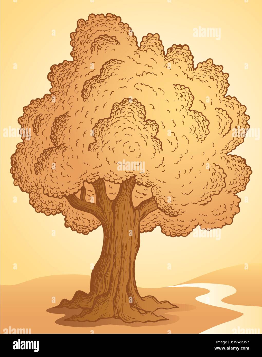 Tree theme image 3 Stock Vector Image & Art - Alamy