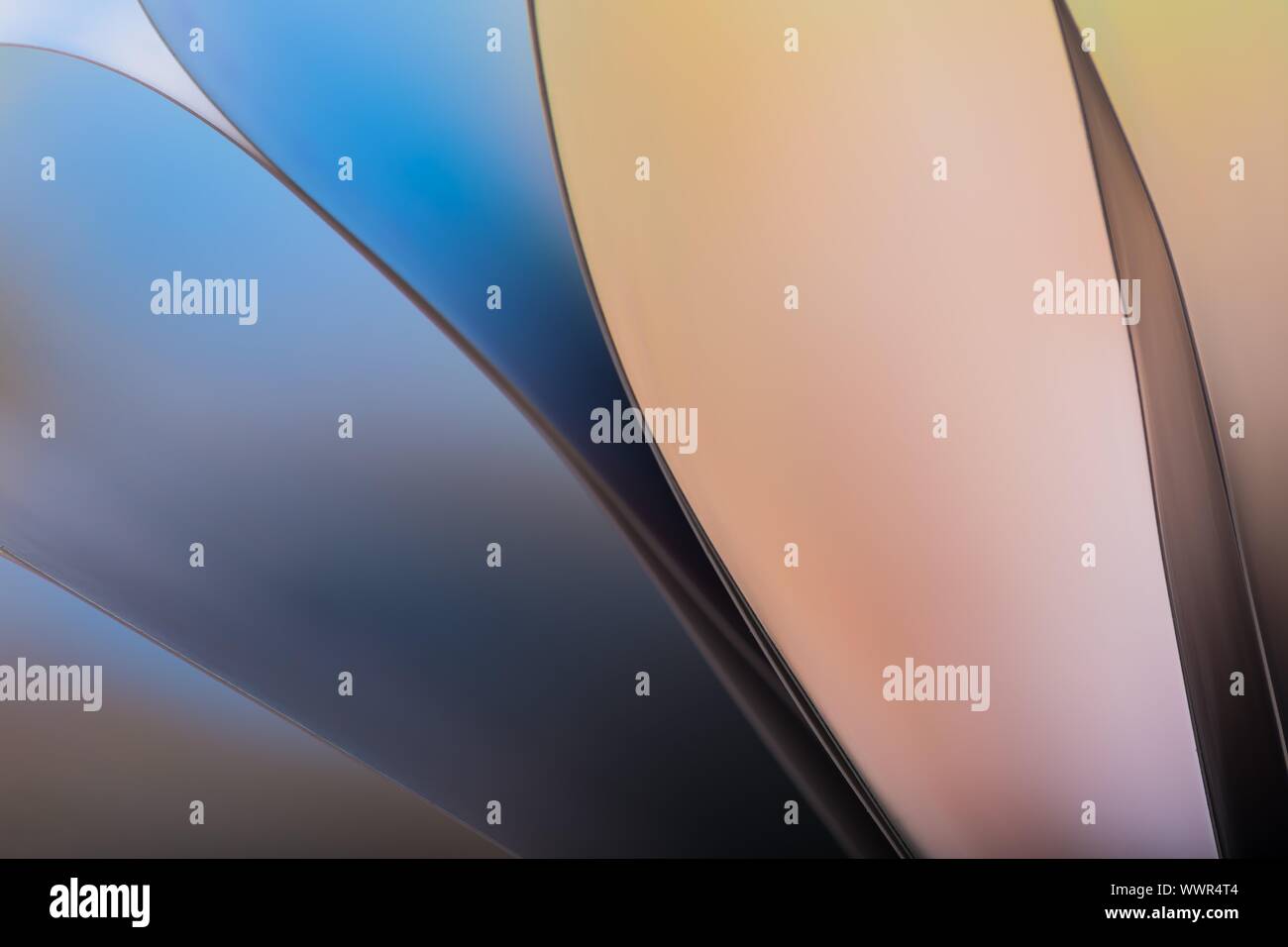 Paper abstraction. Close up of formations of paper sheets edges ...