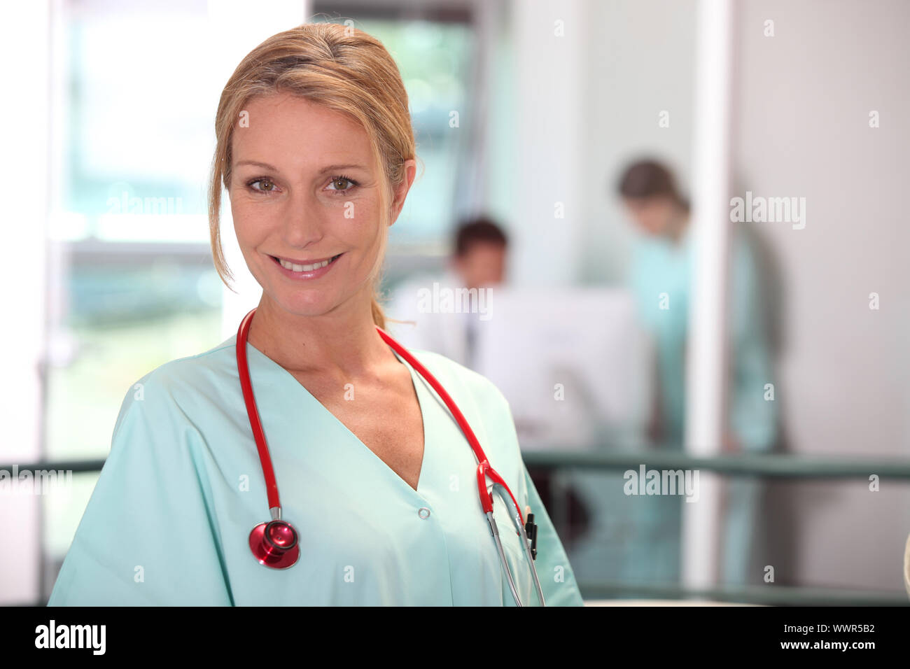 portrait of a nurse Stock Photo - Alamy