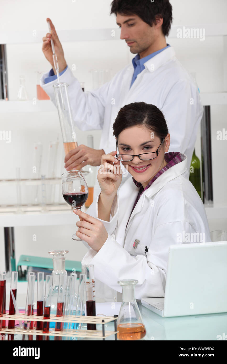 Testing wine lab hi-res stock photography and images - Alamy