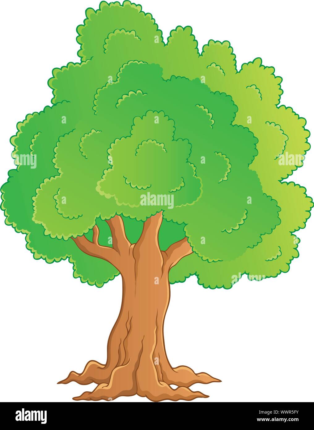 Tree theme image 1 Stock Vector Image & Art - Alamy