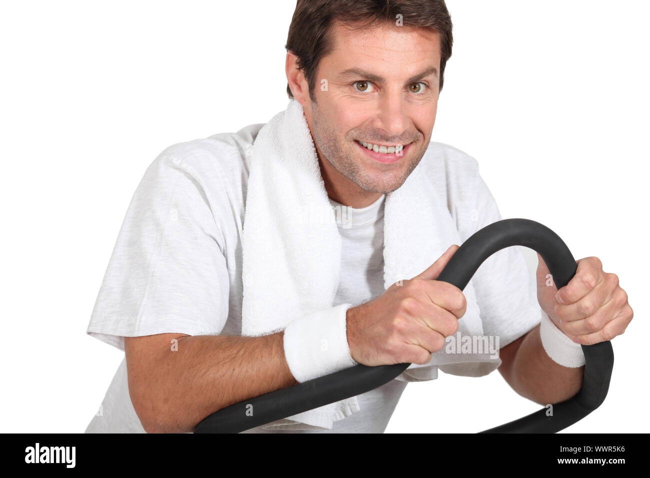 man doing physical exercises Stock Photo - Alamy