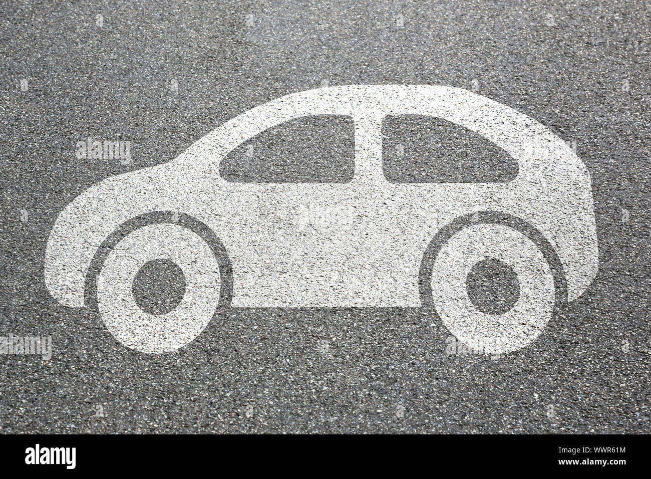 car vehicle road traffic mobility pictogram Stock Photo - Alamy