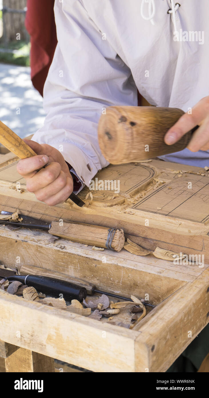 Medieval carpentry tools hi-res stock photography and images - Alamy