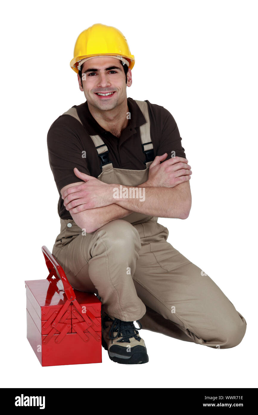 Muscular craftsman Cut Out Stock Images & Pictures - Alamy