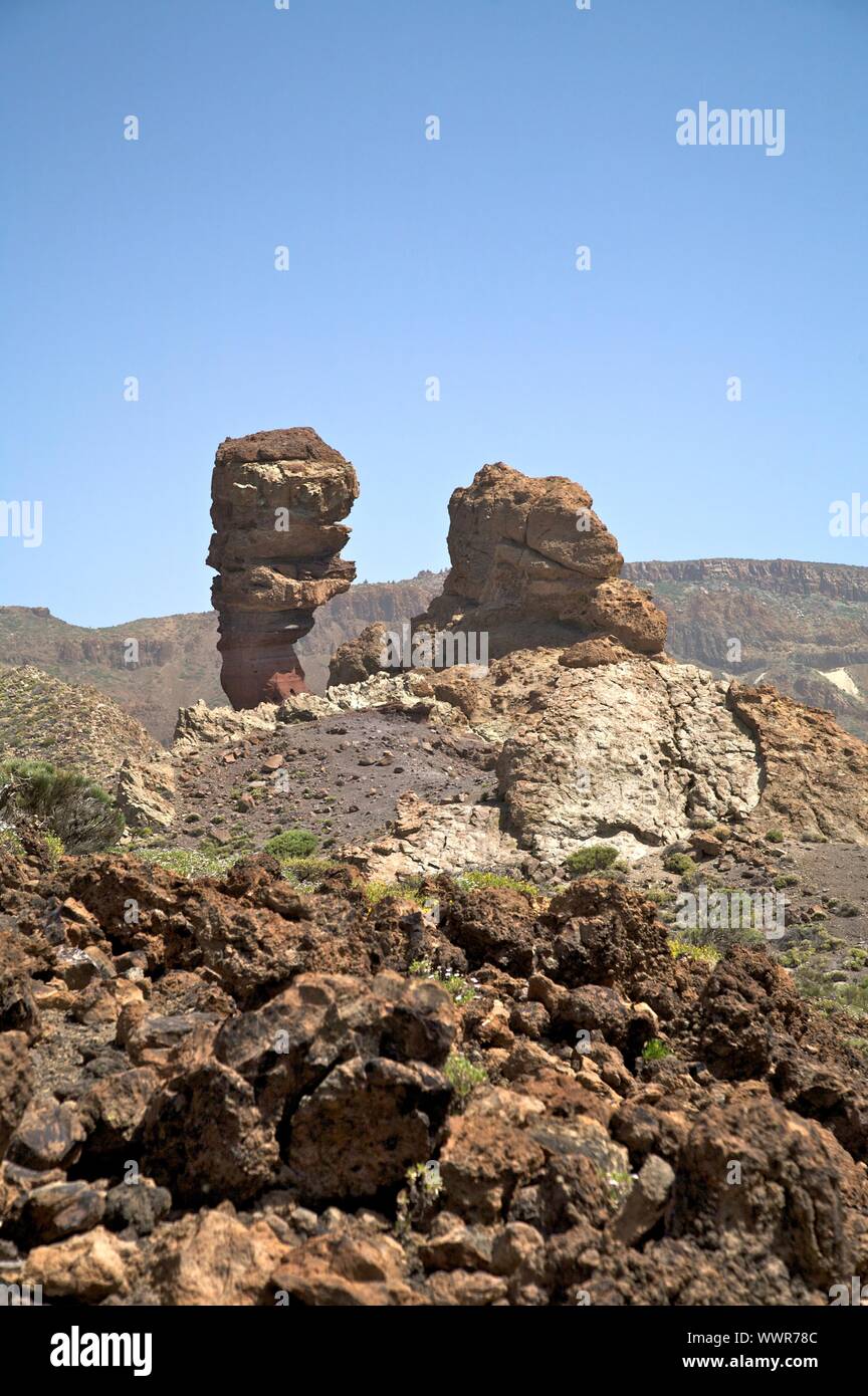 famous volcanic rocks by name garcia near teide volcano in spain Stock ...