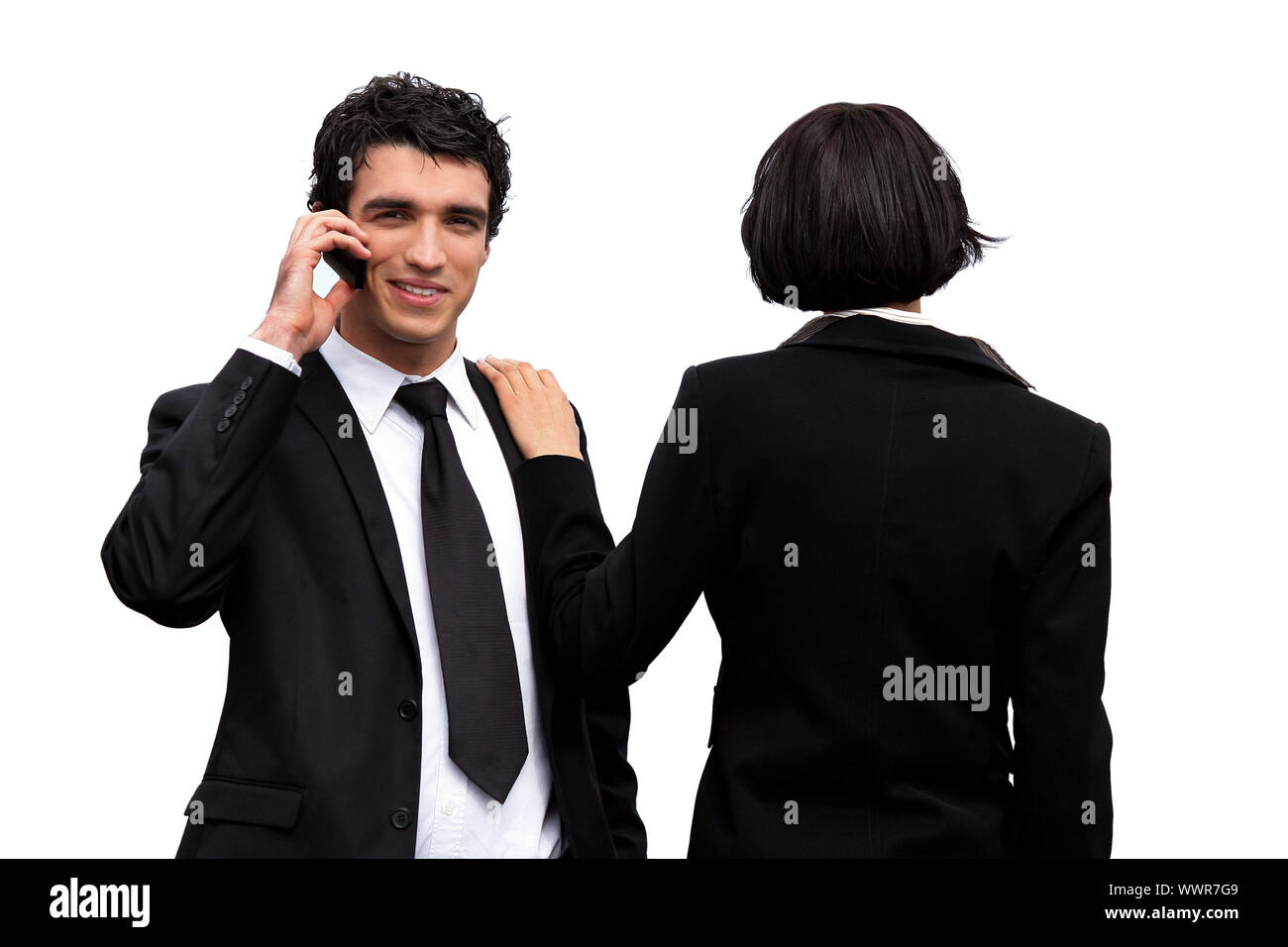 Making two calls hi-res stock photography and images - Alamy