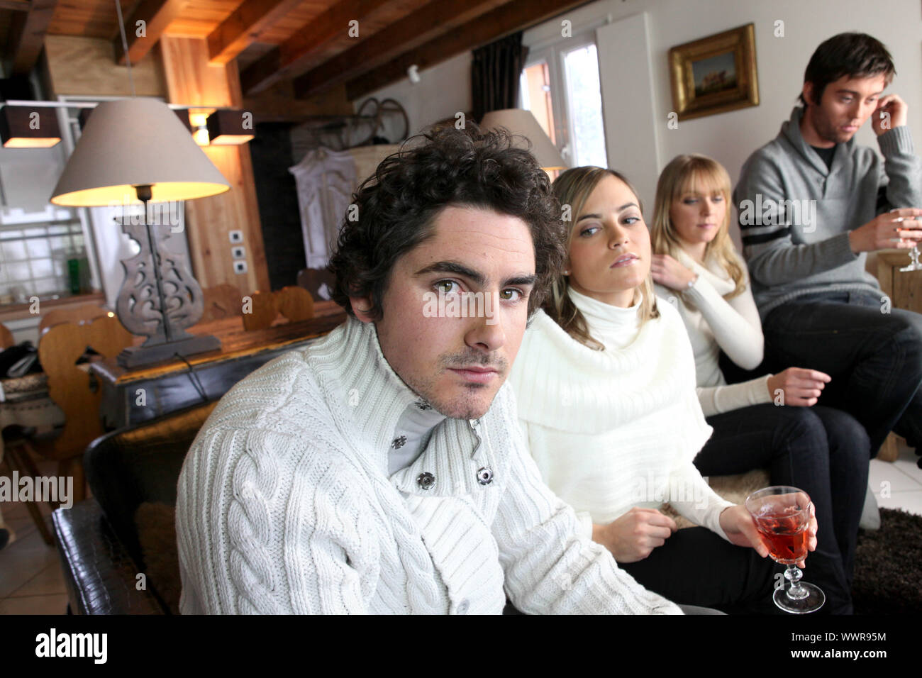 Pre dinner drink friends hi-res stock photography and images - Alamy