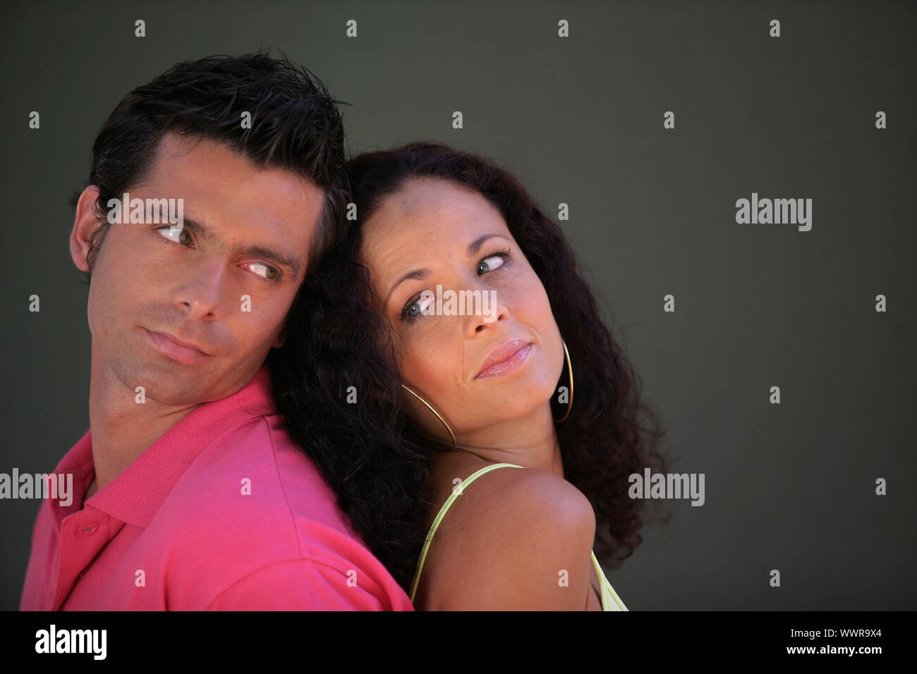 Husband and wife back to back cross hi-res stock photography and images ...