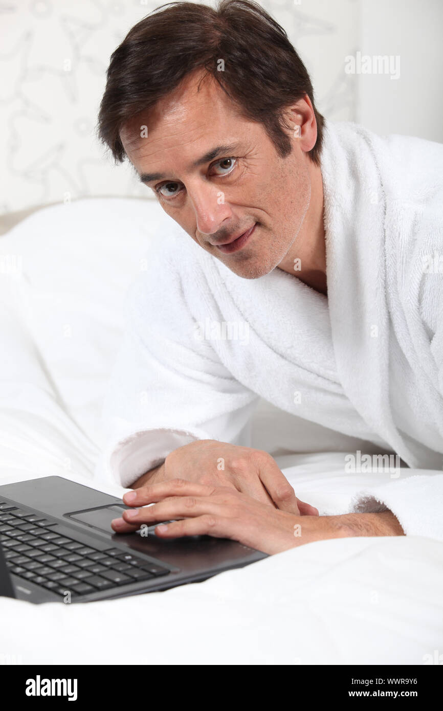 Dressing gown portrait hi-res stock photography and images - Alamy
