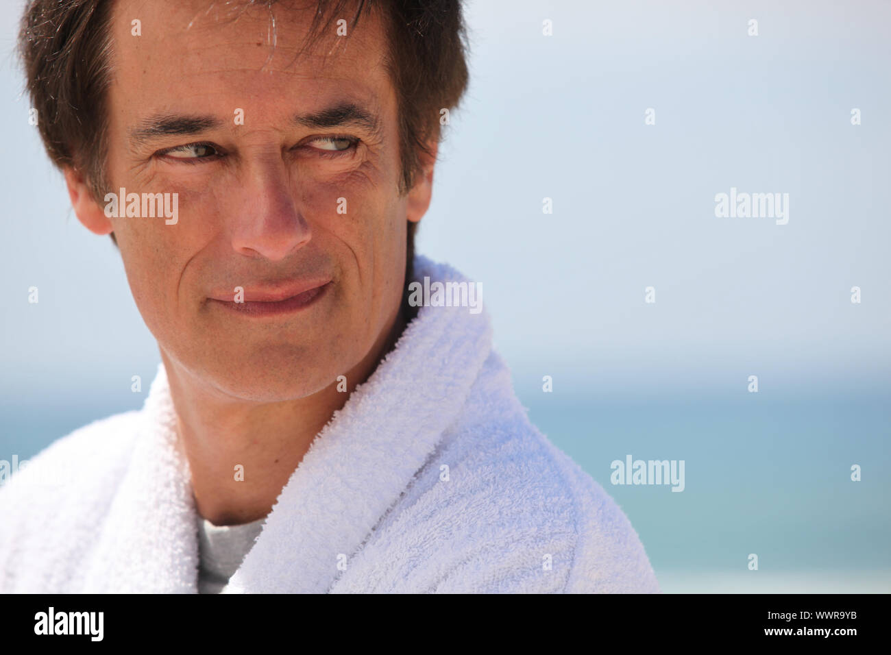 By the sea bath robe hi-res stock photography and images - Alamy