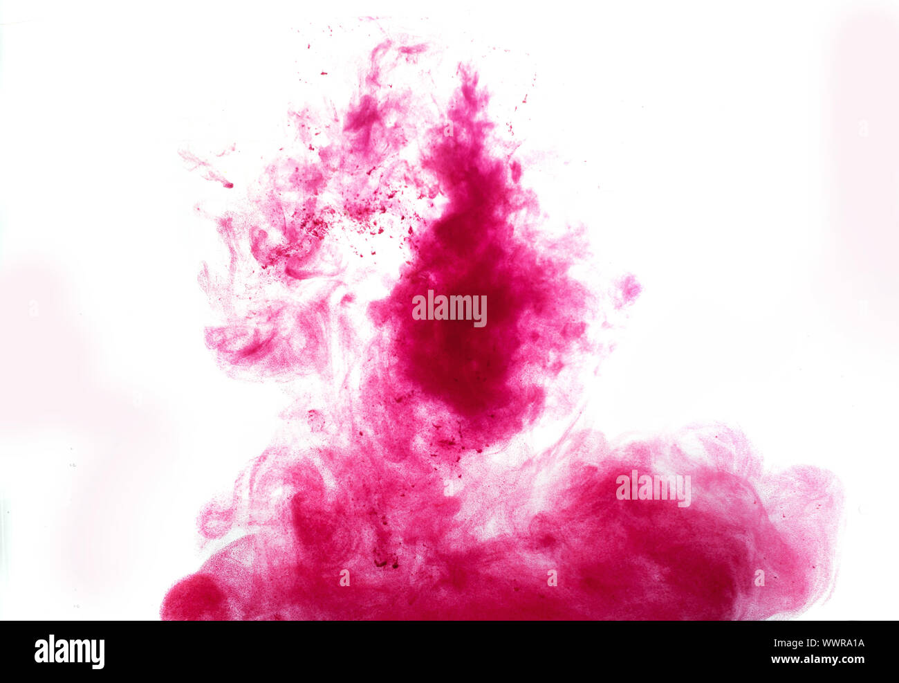 Poster color in water. Abstract background., Color paint drops in water ...