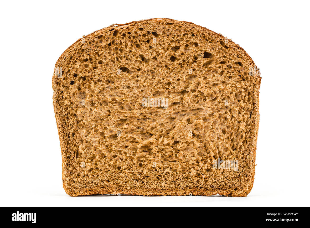 Cut in half a loaf of fresh bread, isolated on white background Stock ...
