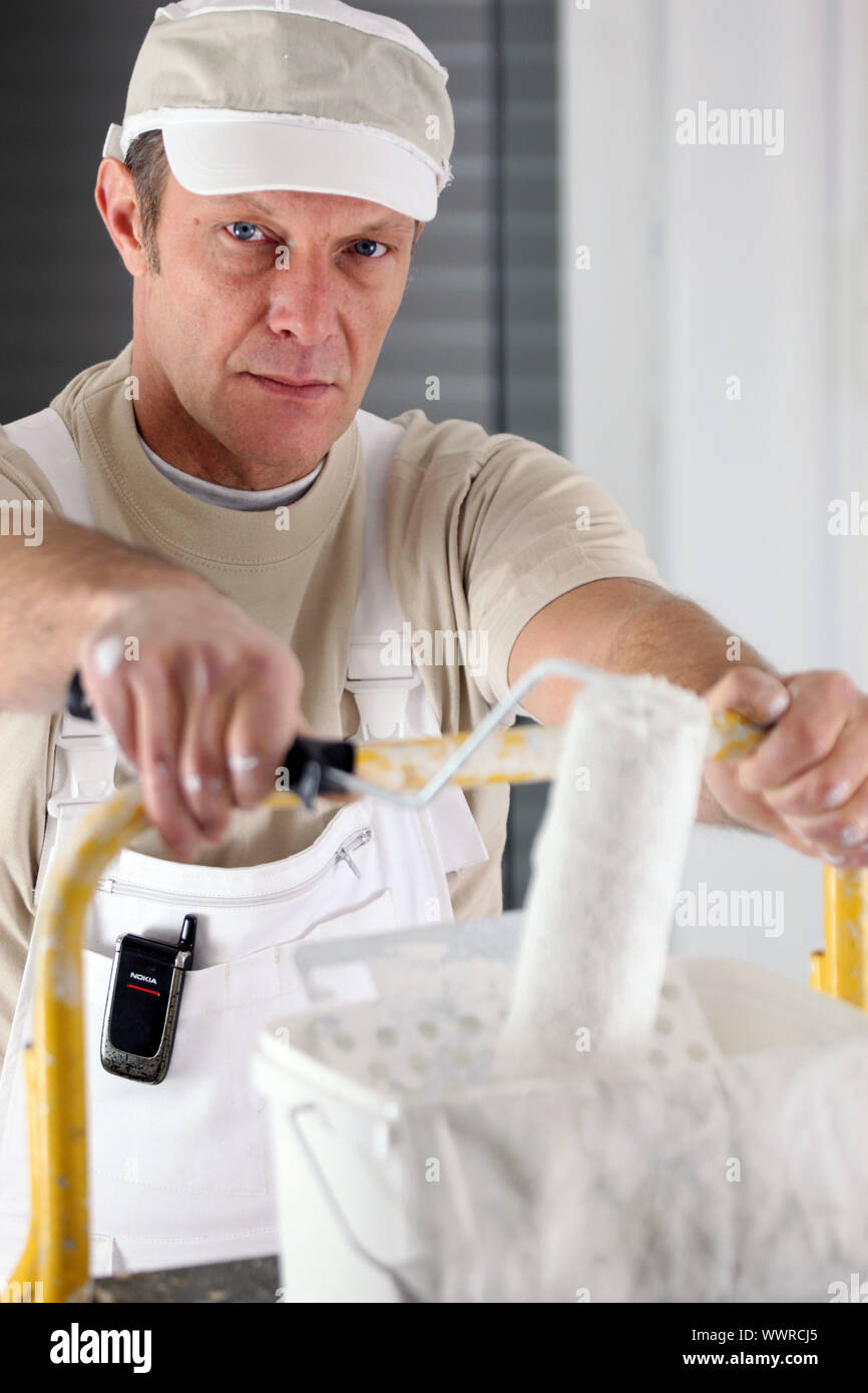 Portrait of a painter Stock Photo - Alamy