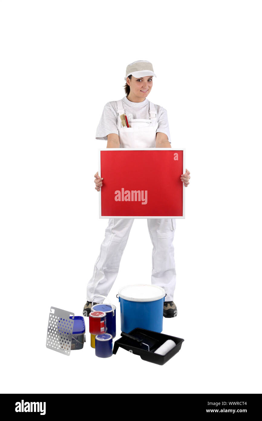 Laptop repair woman Cut Out Stock Images & Pictures - Alamy