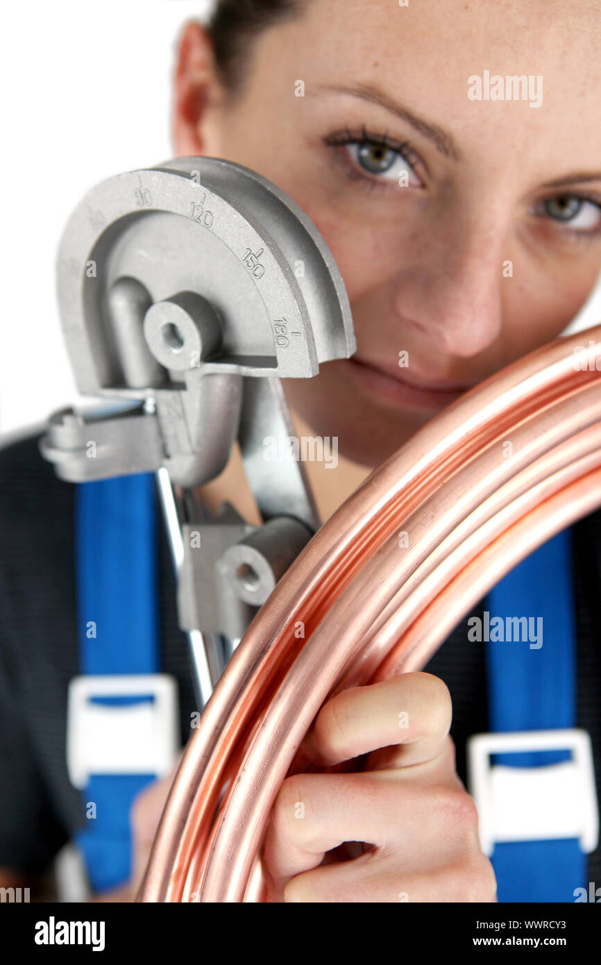 Plumber girl hi-res stock photography and images - Alamy