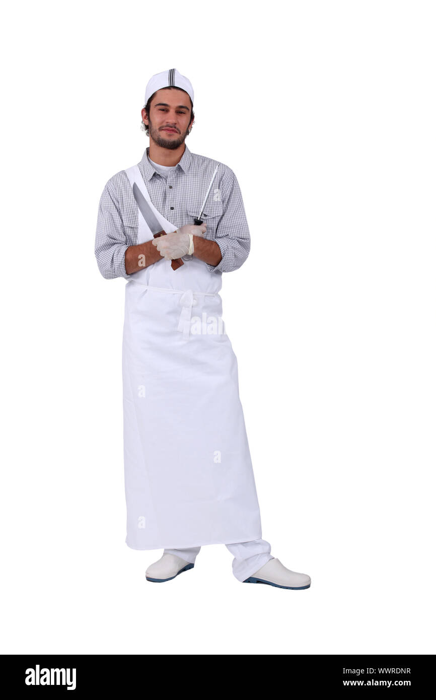 Apprentice butcher hi-res stock photography and images - Alamy