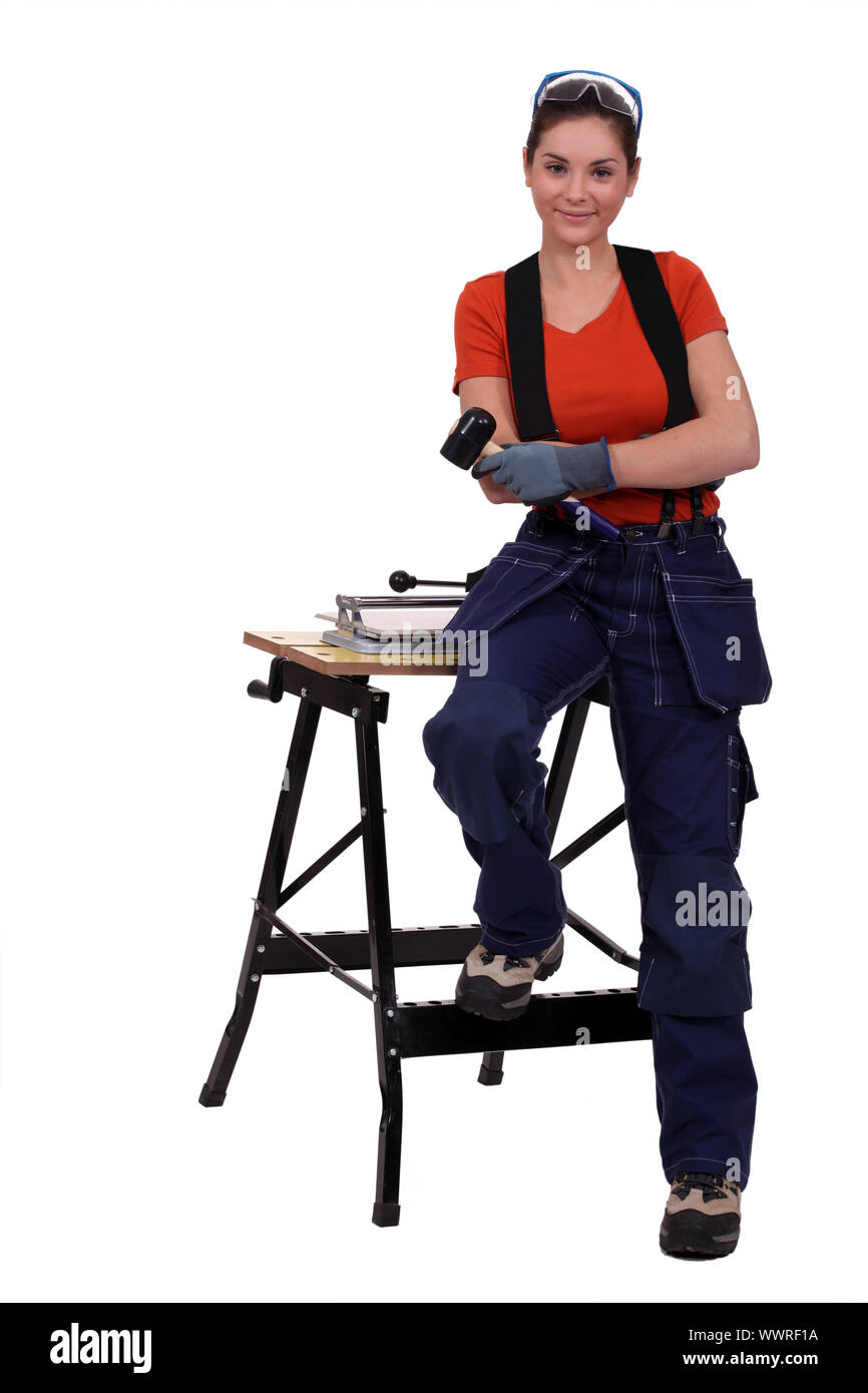Tiler woman hi-res stock photography and images - Alamy