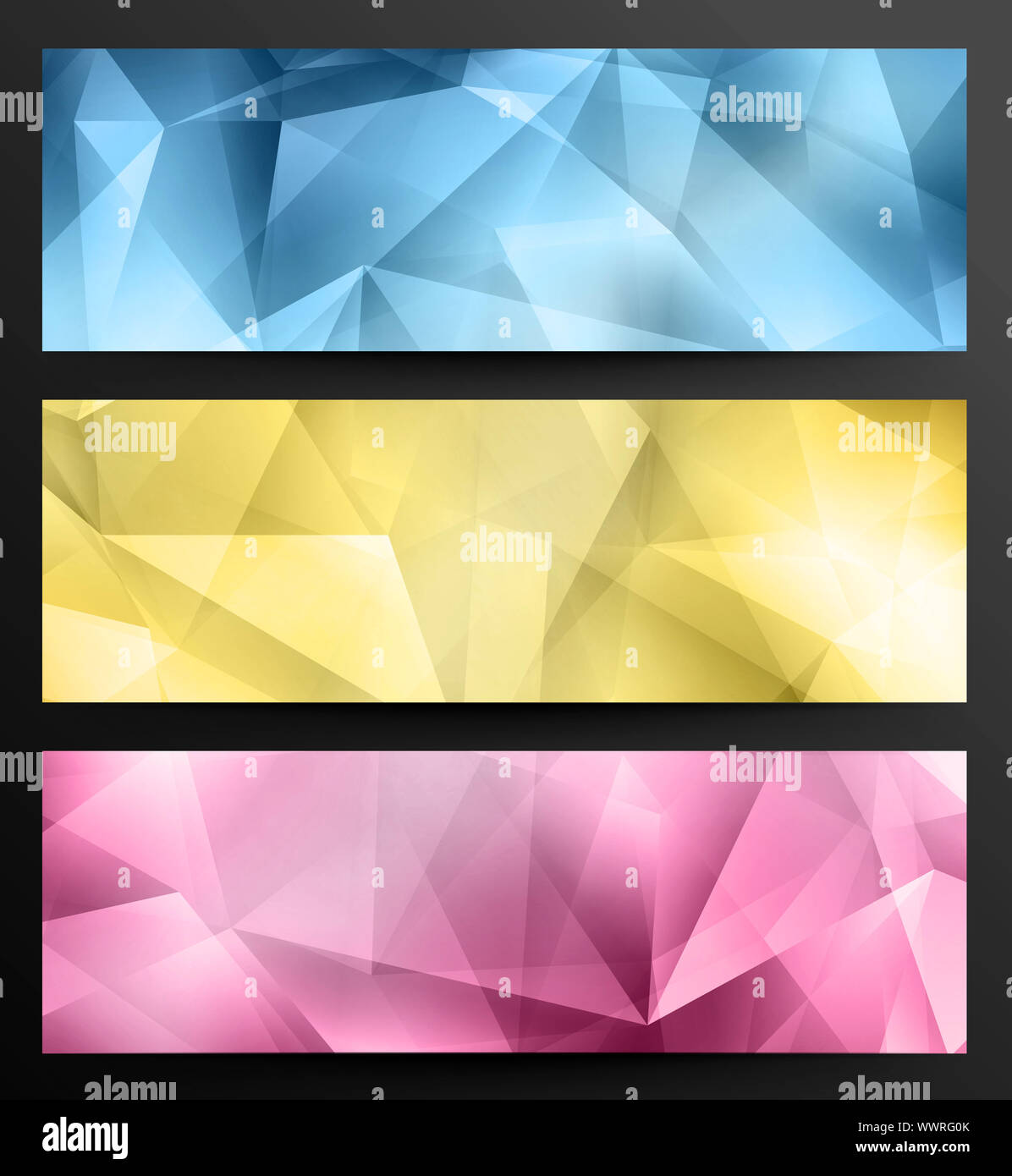 Abstract Crystal Banners Stock Photo - Alamy