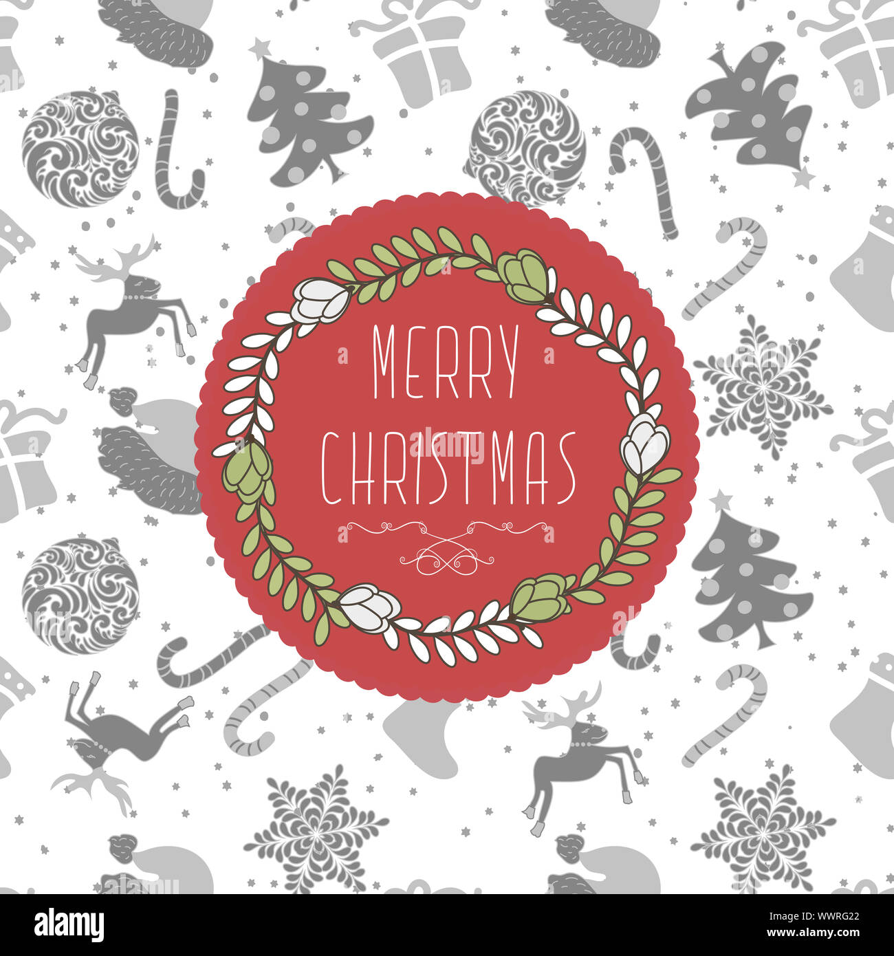 Christmas Seamless Pattern Stock Photo - Alamy