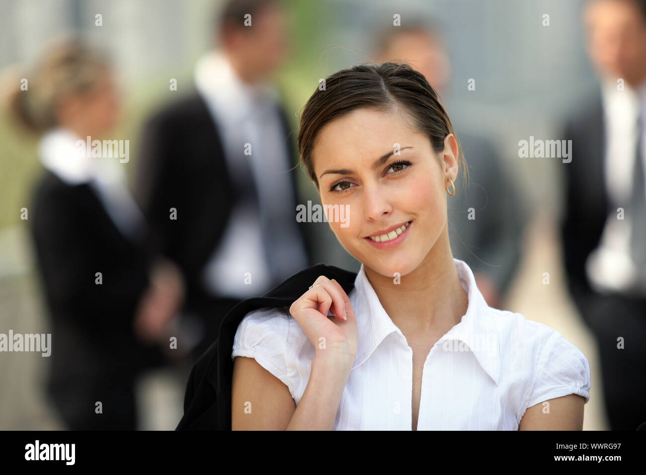 Business people stood outside building hi-res stock photography and ...