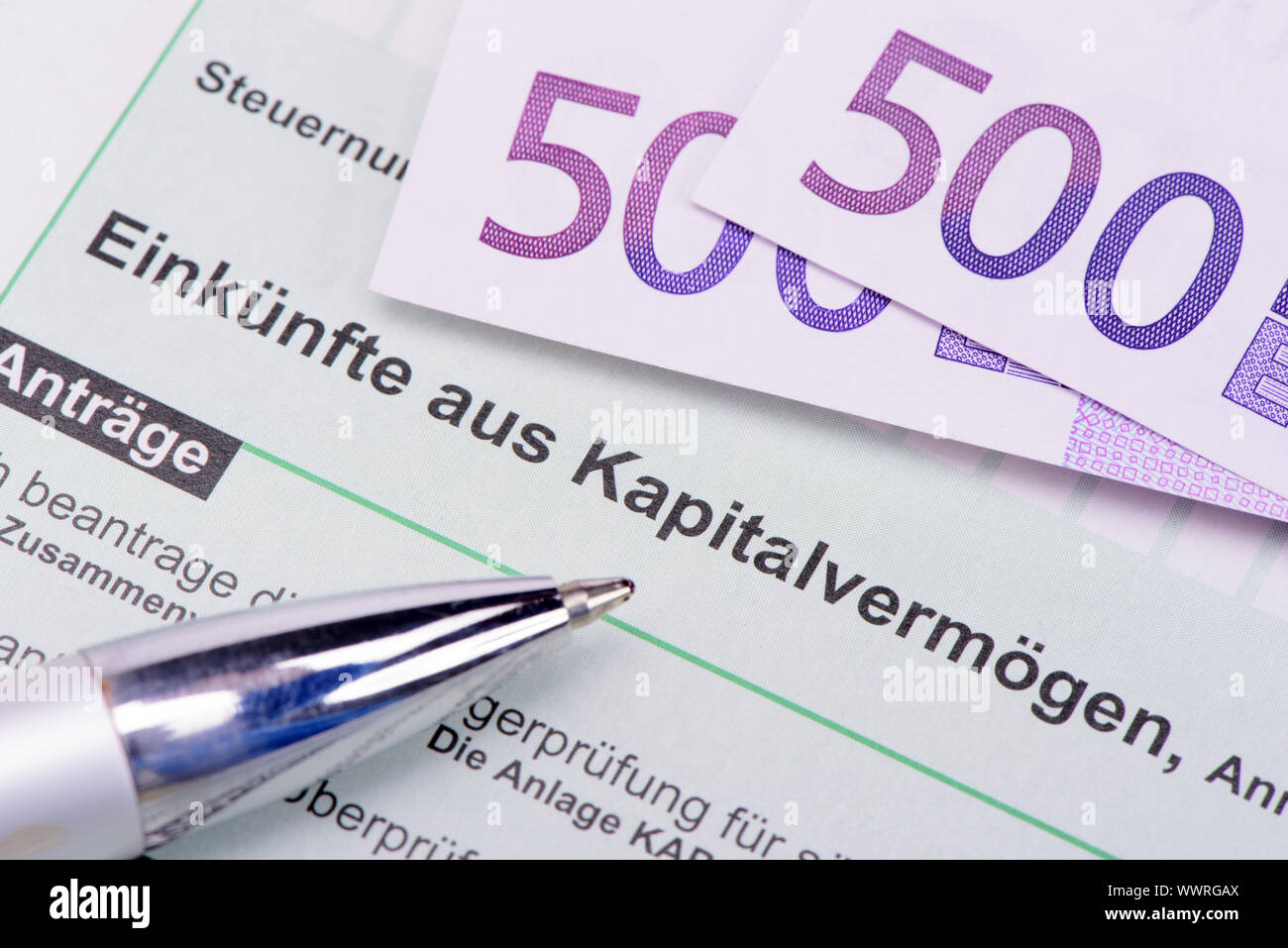 Tax return for tax office Stock Photo - Alamy
