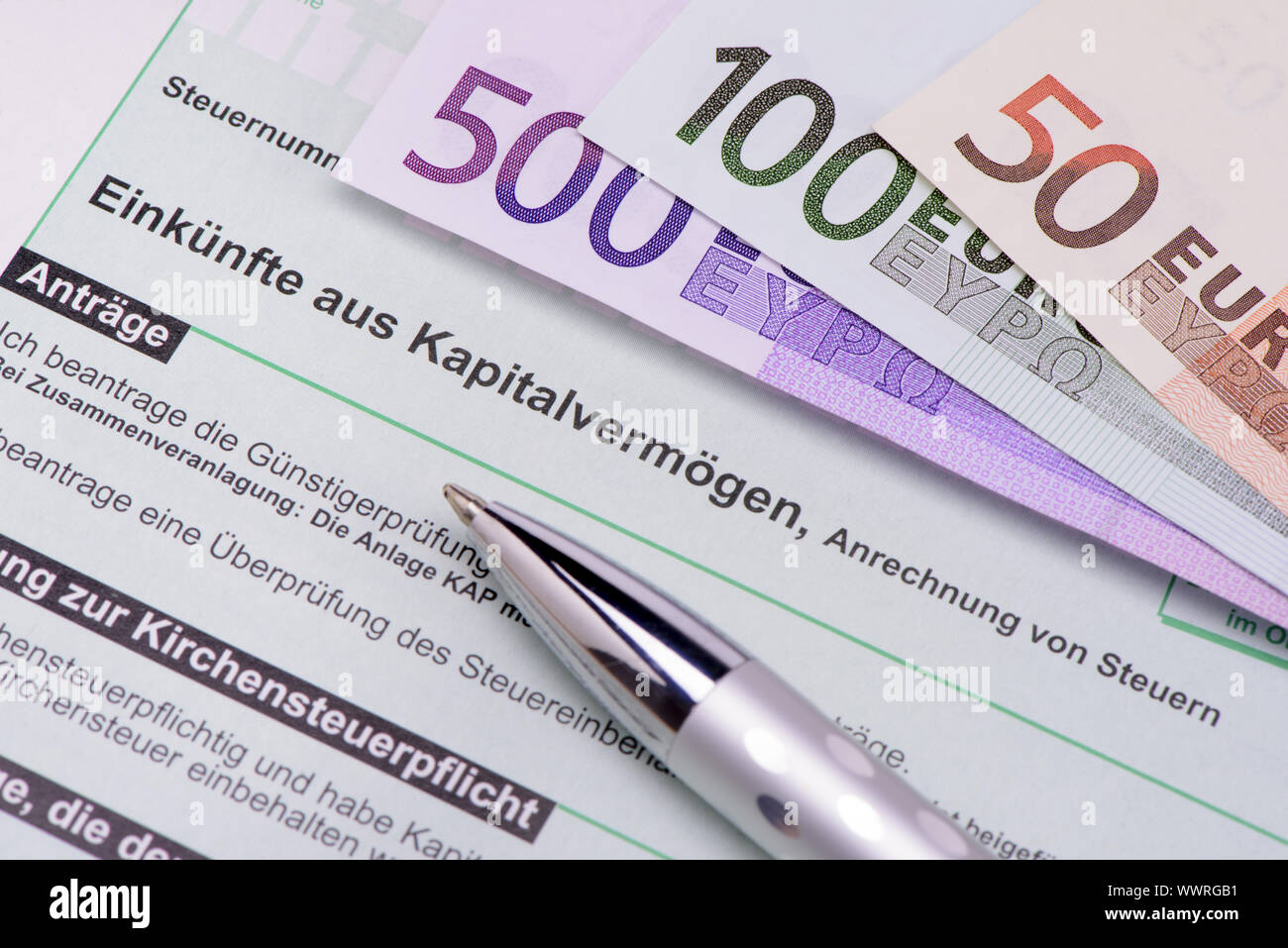 Tax return for tax office Stock Photo - Alamy