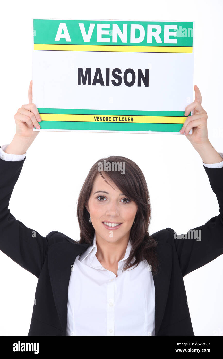 Realtor a vendre sign hi-res stock photography and images - Alamy