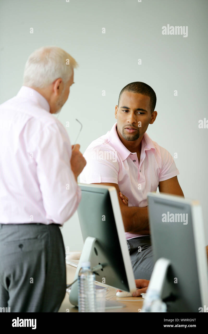 Student with Professor Stock Photo - Alamy