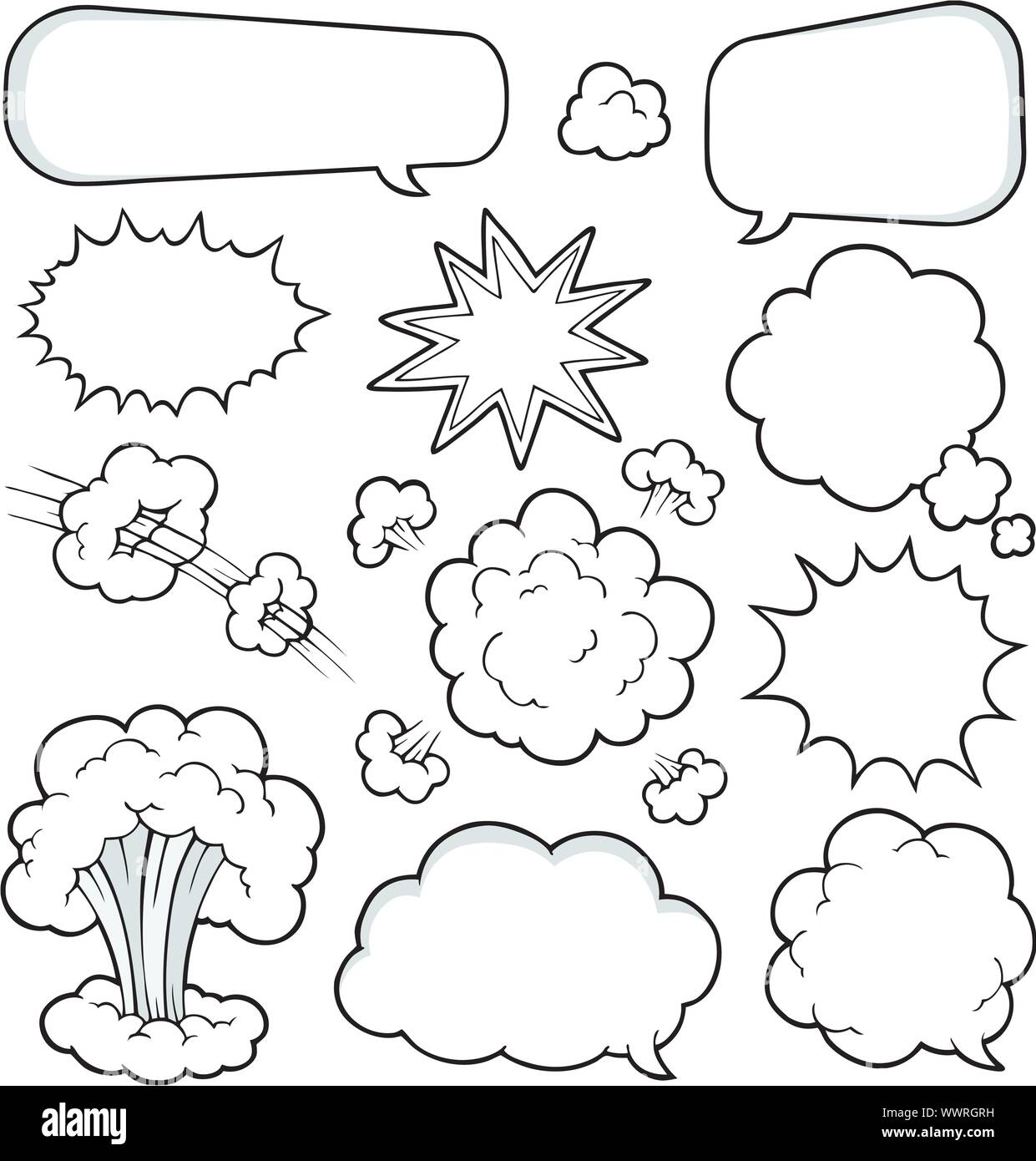 Comics elements collection 2 Stock Vector Image & Art - Alamy